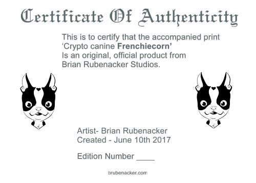 French bulldog unicorn wall decor, French Bulldog Frenchie Dog Art, Fr – Rubenacker Studios